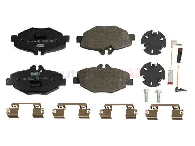 Ferodo 0044208720, FDB1414 Brake Pad Set; Front - Mercedes | 0004207104 ...