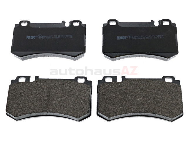 Ferodo 005420672041, FDB1809 Brake Pad Set; Rear - Mercedes ...