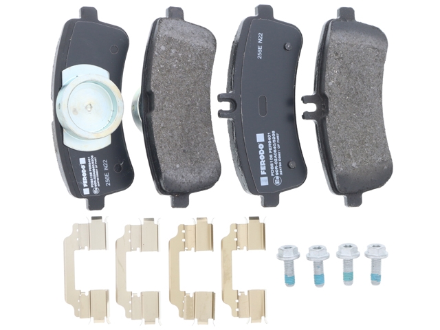 Ferodo 0084200720, FDB5108 Brake Pad Set; Rear - Mercedes | 0004204704 ...