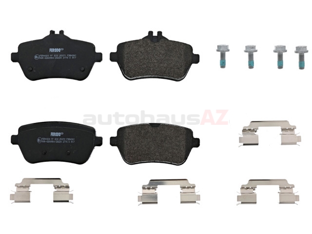 Ferodo 0084200820, FDB4261 Brake Pad Set; Rear - Mercedes | 0004203105 ...