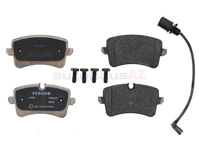 Ferodo 4G0698451K, FDB4410 Brake Pad Set; Rear - Audi | 4G0698451B ...
