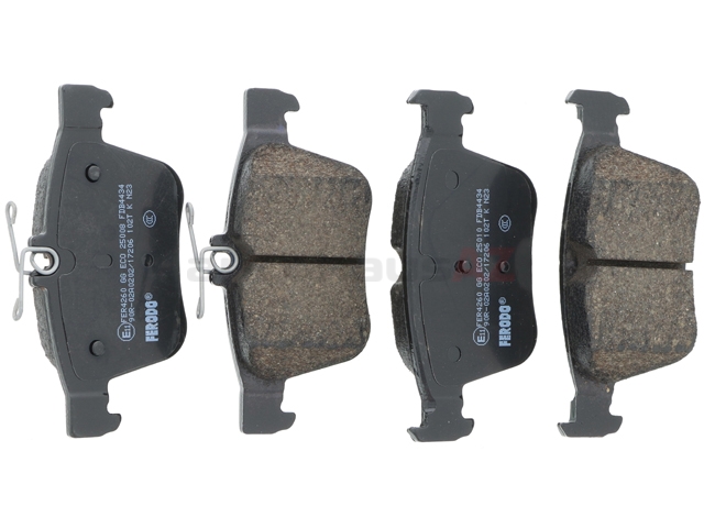 Ferodo 5Q0698451AK, FDB4434 Brake Pad Set; Rear - Audi, VW ...