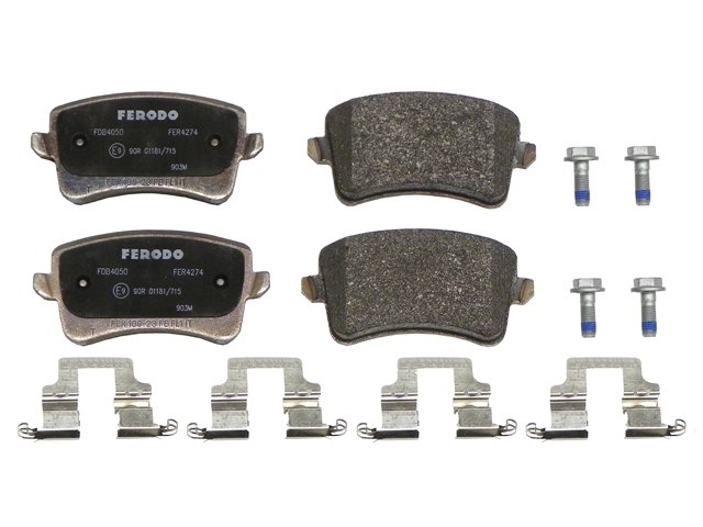 Ferodo 8K0698451F, FDB4050 Brake Pad Set; Rear - Audi