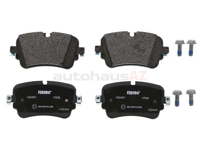 Ferodo 8W0698451S, FDB4807 Brake Pad Set; Rear - Audi