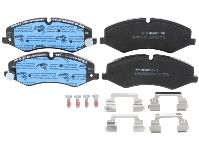 Ferodo LR051626, FDB4455 Brake Pad Set; Front - Land Rover | 614123463 ...