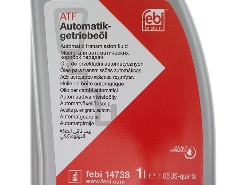 Febi G052162F2, 14738 ATF, Automatic Transmission Fluid; 1 Liter ...