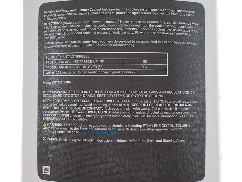 Genuine VW/Audi G12E0501GRTU Antifreeze/Coolant; 50/50 Mix; 1 Gallon ...