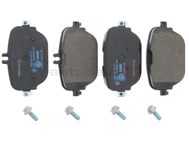 Hella Pagid 000420520464, 355031711 Brake Pad Set; Rear - Mercedes ...