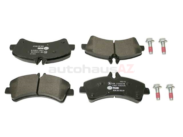 Hella Pagid 0064204520, 355005541 Brake Pad Set; Rear - Mercedes ...