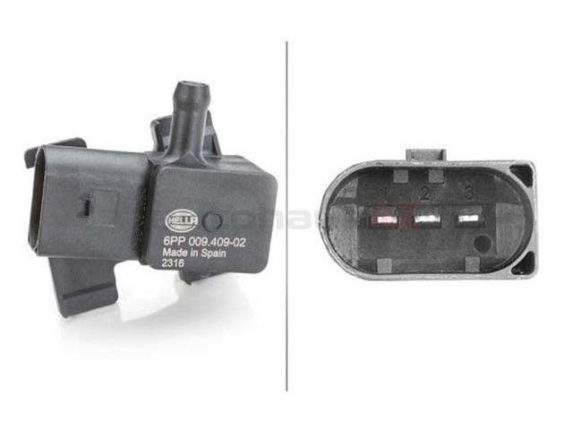 Hella 13627805152, 009409021 Diesel Particulate Filter (DPF) Pressure ...