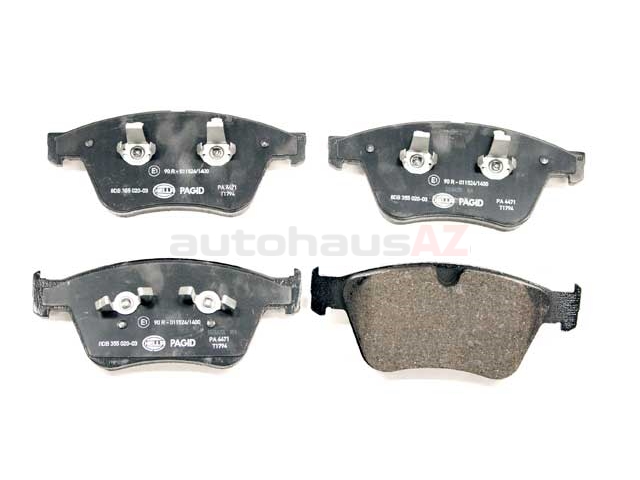 Hella Pagid 1644202320, 355020031 Brake Pad Set; Front - Mercedes ...