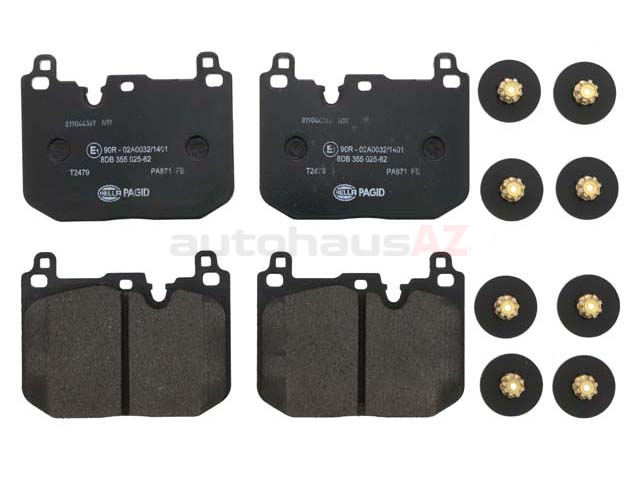 Hella Pagid 34106884224, 355025621 Brake Pad Set; Front - Mini ...
