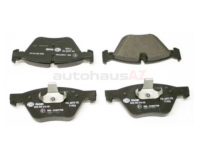 Hella Pagid 34116763617, 355015031 Brake Pad Set; Front - BMW | 34116763618