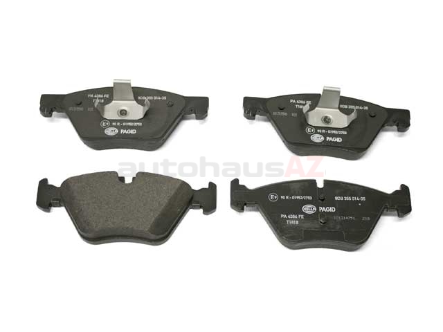 Hella Pagid 34116858047, 355014351 Brake Pad Set; Front - BMW ...