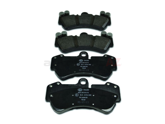 Hella Pagid 4634205500, 355043151 Brake Pad Set; Front - Mercedes