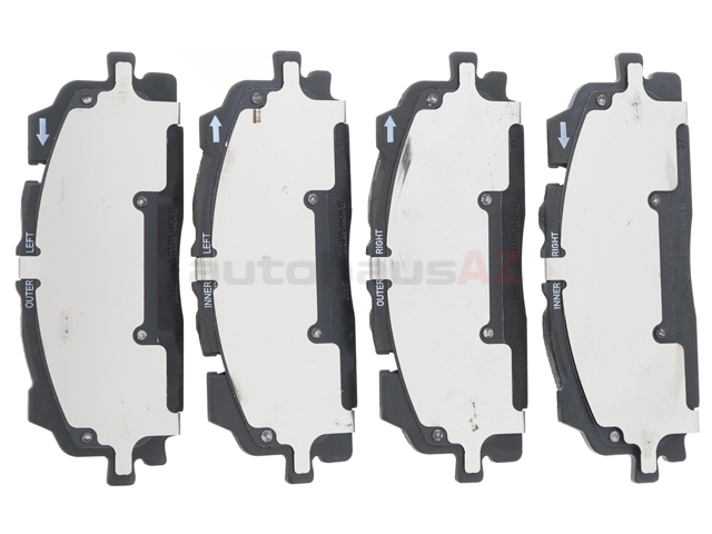 Hella Pagid 4M0698151BK, 355021641 Brake Pad Set; Front - Audi