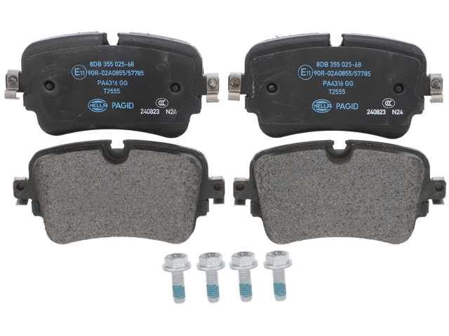 Hella Pagid 4M0698451AB, 355025681 Brake Pad Set; Rear | 4M0698451BG