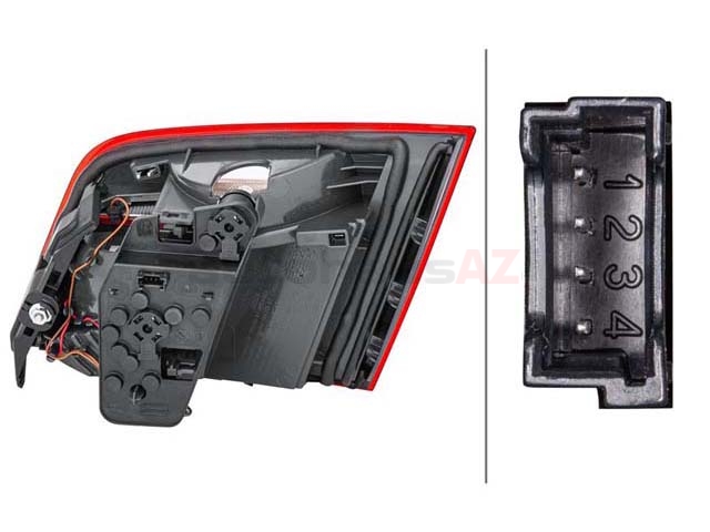 Hella 63217306163, 011145511 Tail Light; Rear Left - BMW