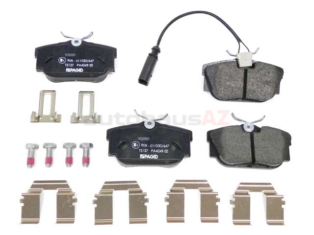 Hella Pagid 7D0698451J, 355018591 Brake Pad Set; Rear - VW | 701698451 ...