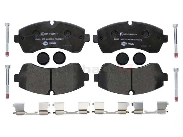 Hella Pagid 9074209901, 355005531 Brake Pad Set; Front - Mercedes ...