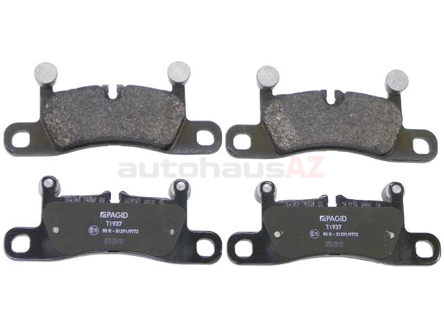 Pagid 95835293981, 355015101 Brake Pad Set; Rear - Porsche | 355042911 ...