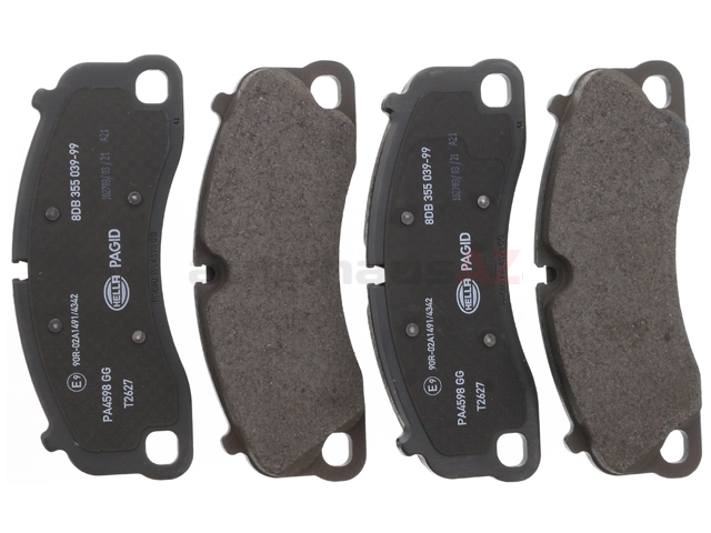 Hella Pagid 992698151H, 355039991 Brake Pad Set; Front - Porsche
