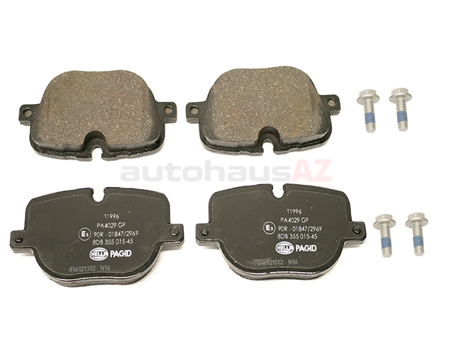 Hella Pagid LR025739, 355015451 Brake Pad Set; Rear - Land Rover | LR134882