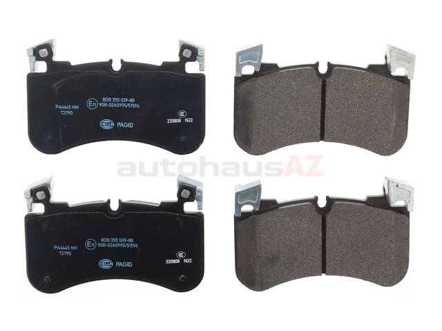 Hella Pagid LR157174, 355039881 Brake Pad Set; Front - Land Rover