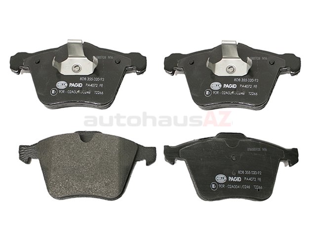 Hella Pagid T2R10202, 355020921 Brake Pad Set; Front - Jaguar