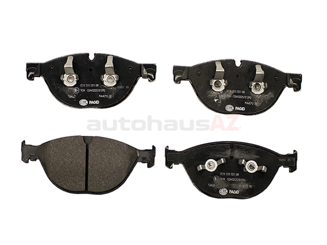 Hella Brake Systems T2R61947, 355021381 Brake Pad Set; Front - Jaguar ...