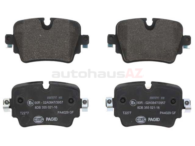 Hella Pagid T2R61946, 355021161 Brake Pad Set; Rear - Jaguar | C2D49906 ...