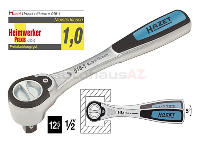 Hazet 9161 Ratchet Wrench | 08333010280 09161 1020520416 A1020520416