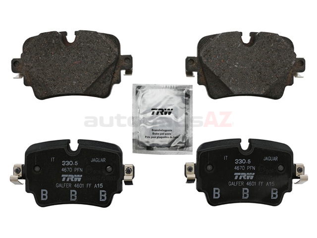 Genuine Jaguar JG-T2R7945 Brake Pad Set; Rear - Jaguar | C2D49906 T2R7945