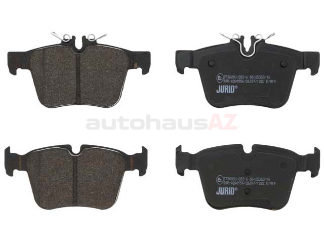 Jurid 0004208200, 573609J Brake Pad Set; Rear - Mercedes | 0004208603 ...