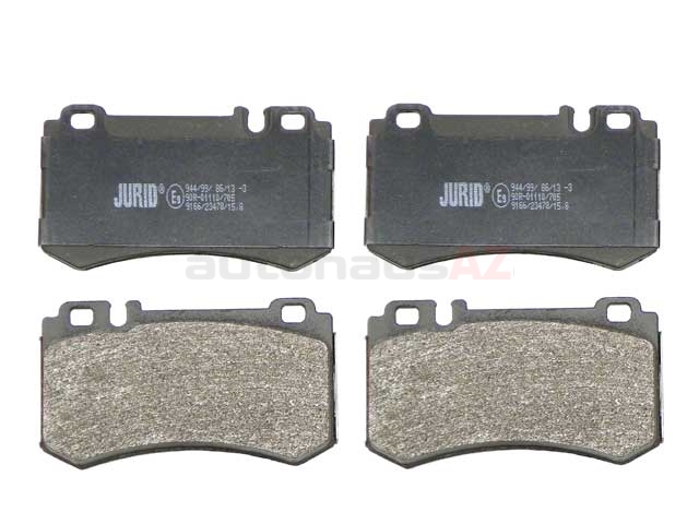 Jurid 005420252041, 573615J Brake Pad Set; Rear - Mercedes | 0044208520 ...