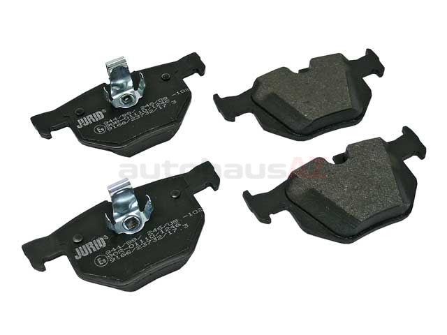 Jurid 34216763043, 573224J Brake Pad Set; Rear - BMW | 34216763044