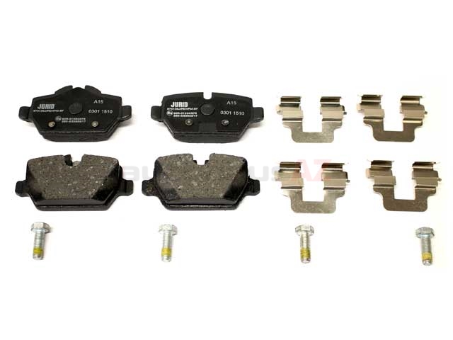 Jurid 34219808172, 573136J Brake Pad Set; Rear SKU: 1503357-JU ...