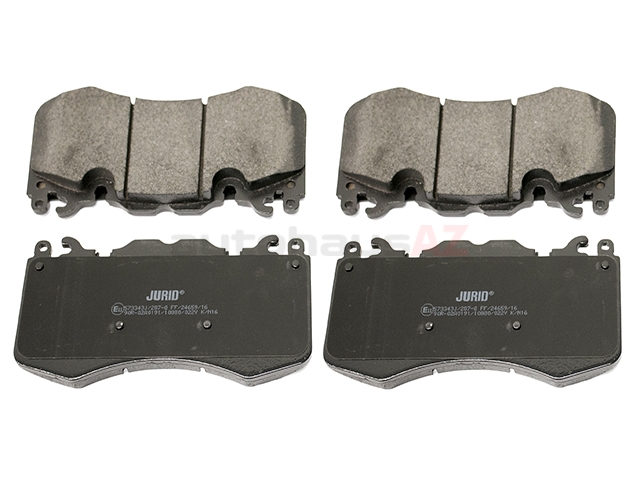 Jurid LR114004, 573343J Brake Pad Set; Front - Land Rover | GDB1834 ...