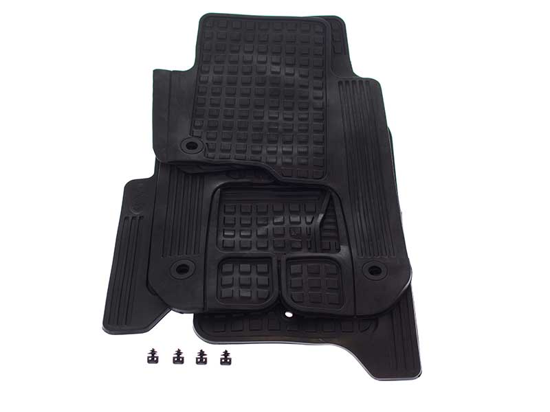 Genuine Land Rover LR006238 All-Weather Rubber Floor Mat Set; Black; 4 ...