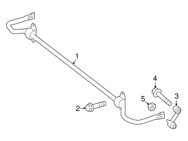 Genuine Mercedes 000000008263 Stabilizer/Sway Bar Link Nut; Left, Right ...