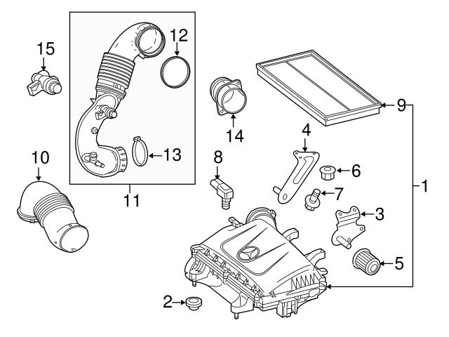 Genuine Mercedes 0000160030 PCV Valve Hose - Mercedes