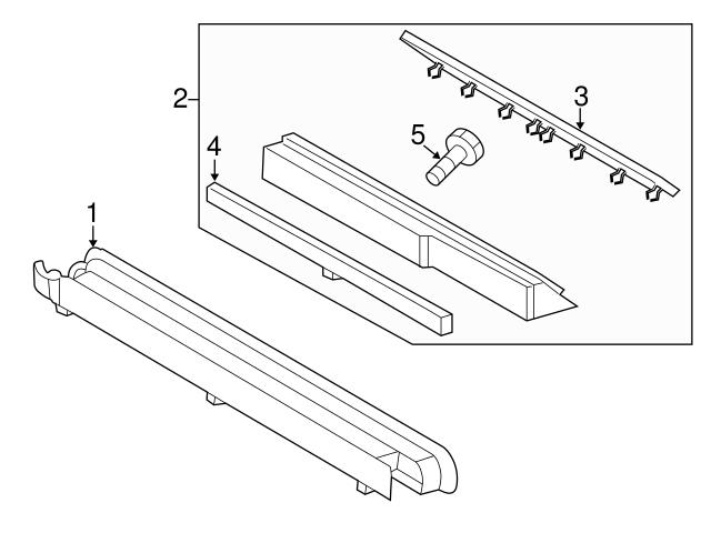 Genuine Mercedes 000084002157 Center High Mount Stop Light Bolt ...