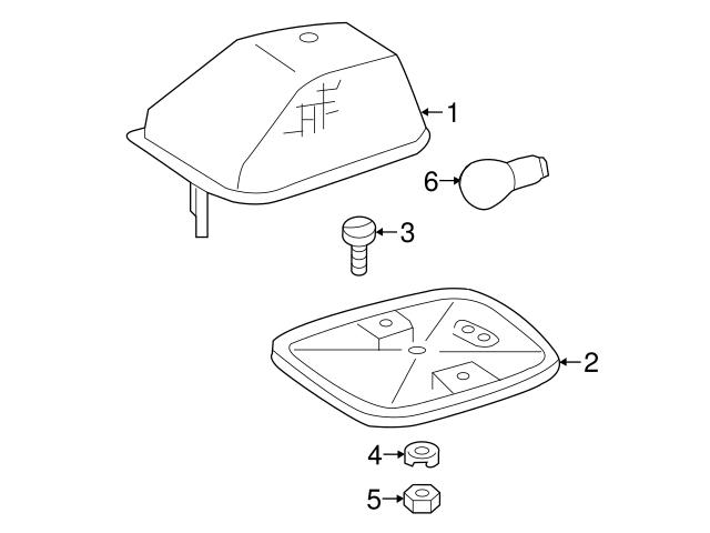 Genuine Mercedes 000084005174 Turn Signal Light Housing Screw; Left ...