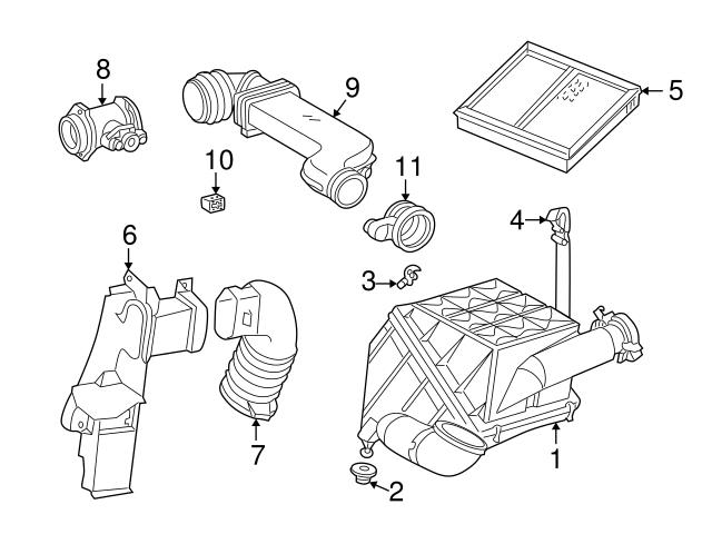 Genuine Mercedes 000094004880 Mass Air Flow Sensor - Mercedes ...