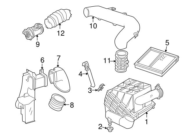 Genuine Mercedes 000094104880 Mass Air Flow Sensor - Mercedes | 0000941048