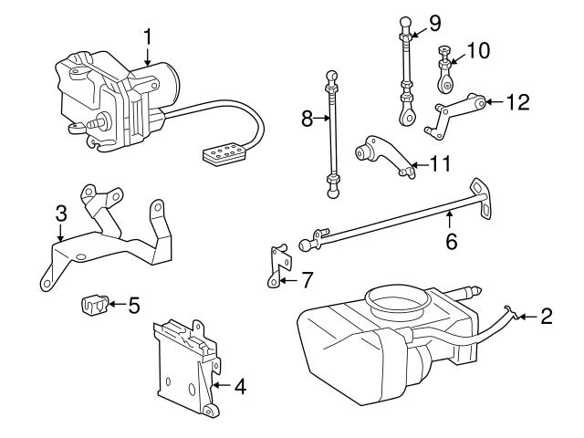 Genuine Mercedes 0001415725 Throttle Body Housing w/ Cruise Control ...