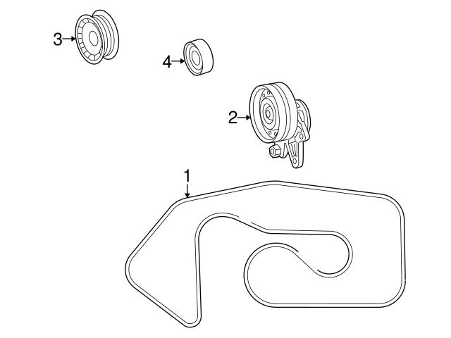 Genuine Mercedes 0002020819 Drive Belt Idler Pulley - Mercedes