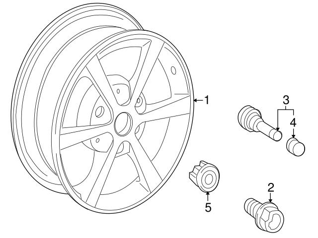 Genuine Smart 0004010525 Wheel Cap - Smart | 0004010225