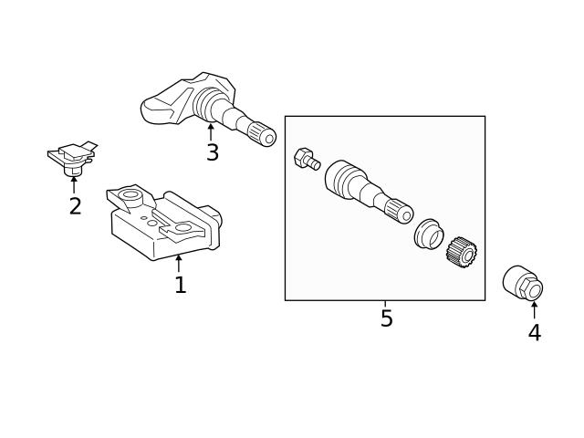 Genuine Mercedes 0004017909 Tire Pressure Monitoring System Sensor Nut ...