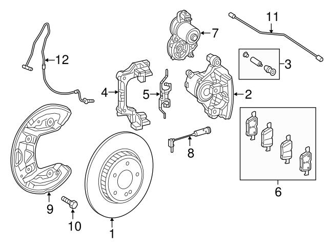 Genuine Mercedes 000420007664 Brake Caliper Guide Pin Boot Kit; Rear ...